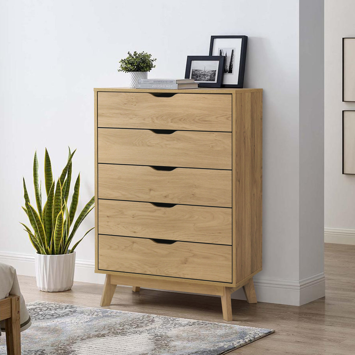 George Oliver Dowdel 5-Drawer Dresser with Interlock Drawer Safety ...