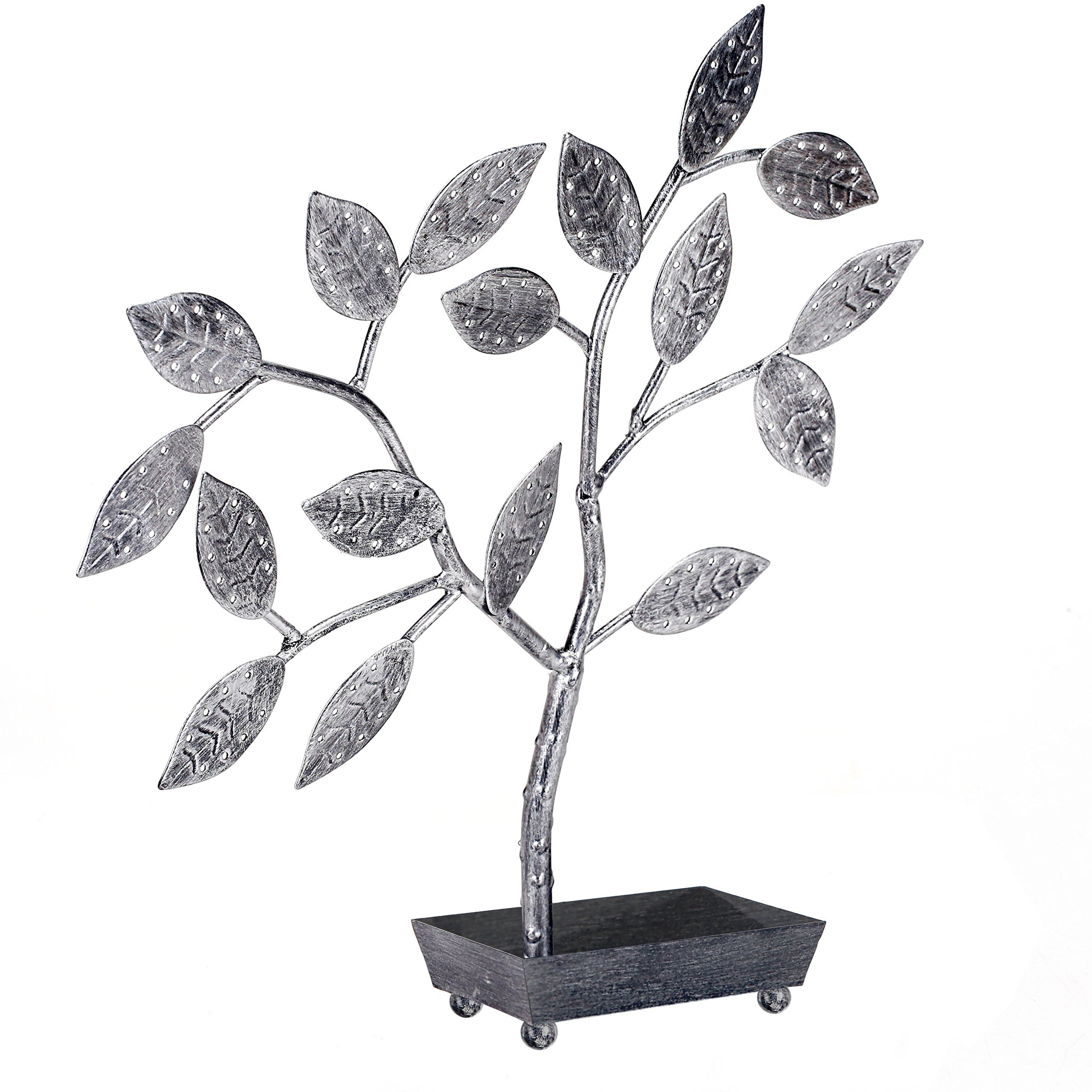 Dakota Fields Silver Metal Hanging Jewelry Tree Earring Display Stand ...
