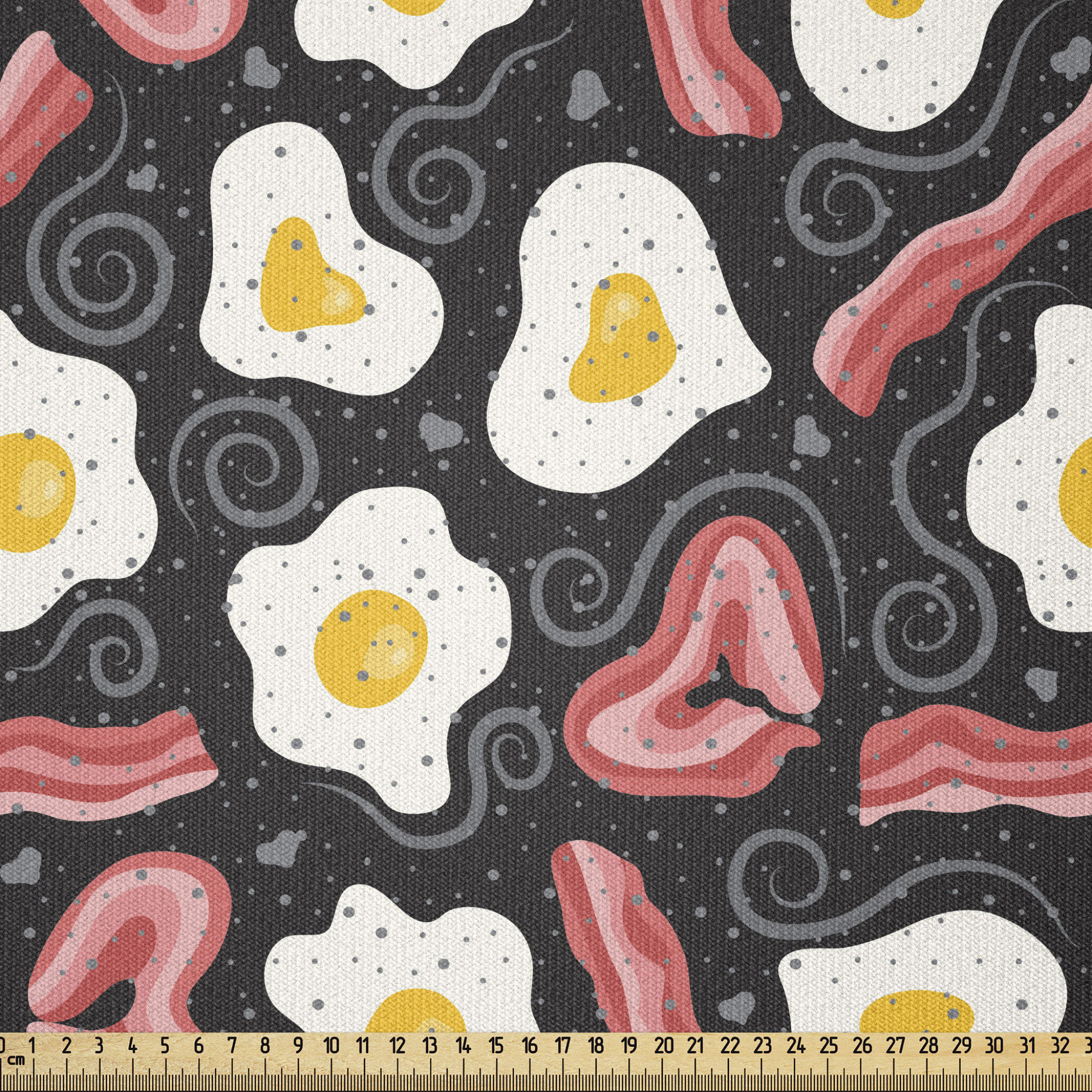 East Urban Home Bacon Fabric By The Yard, Yummy High Protein Breakfast ...