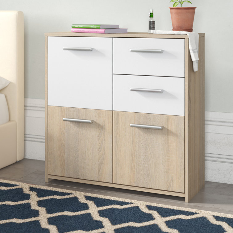 Latitude Run Eboli 2 Drawer 77Cm W Combi Chest & Reviews | Wayfair.co.uk
