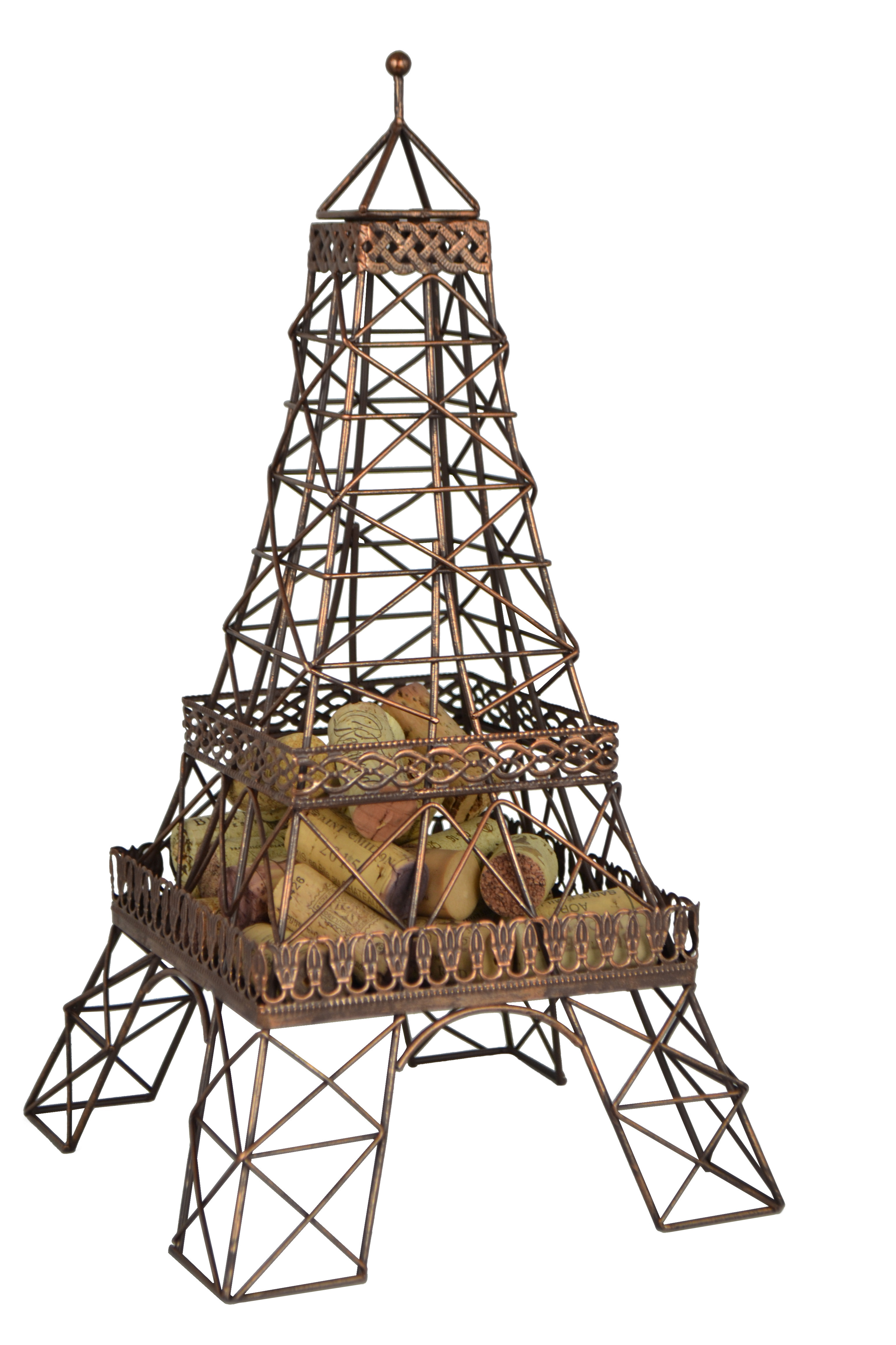 Three Star Im/Ex Inc. Large Metal Eiffel Tower Cork Keeper Cork Saver ...