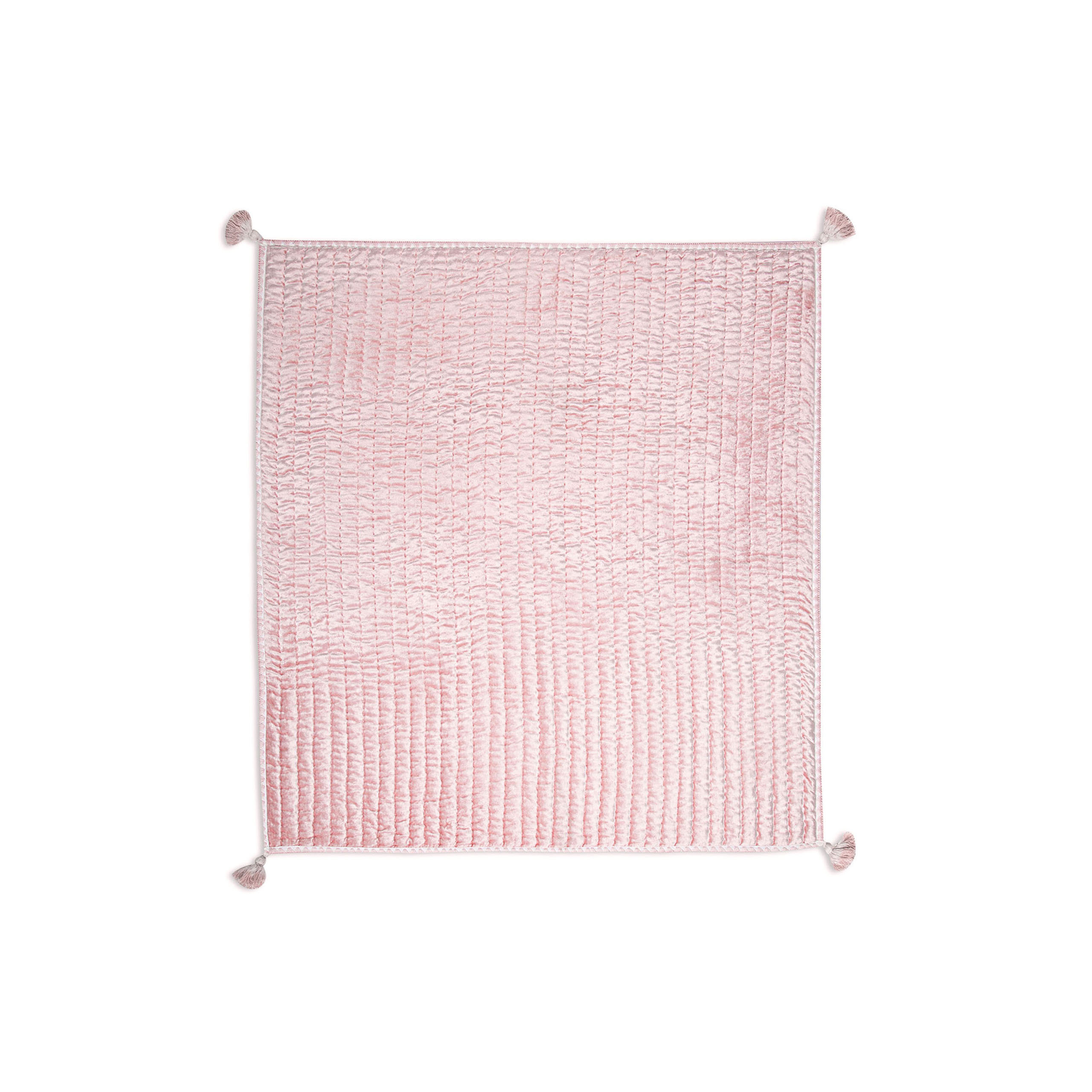 Crane Baby Pink Velvet 100% Cotton Shell Baby Quilt for Baby Nursery ...