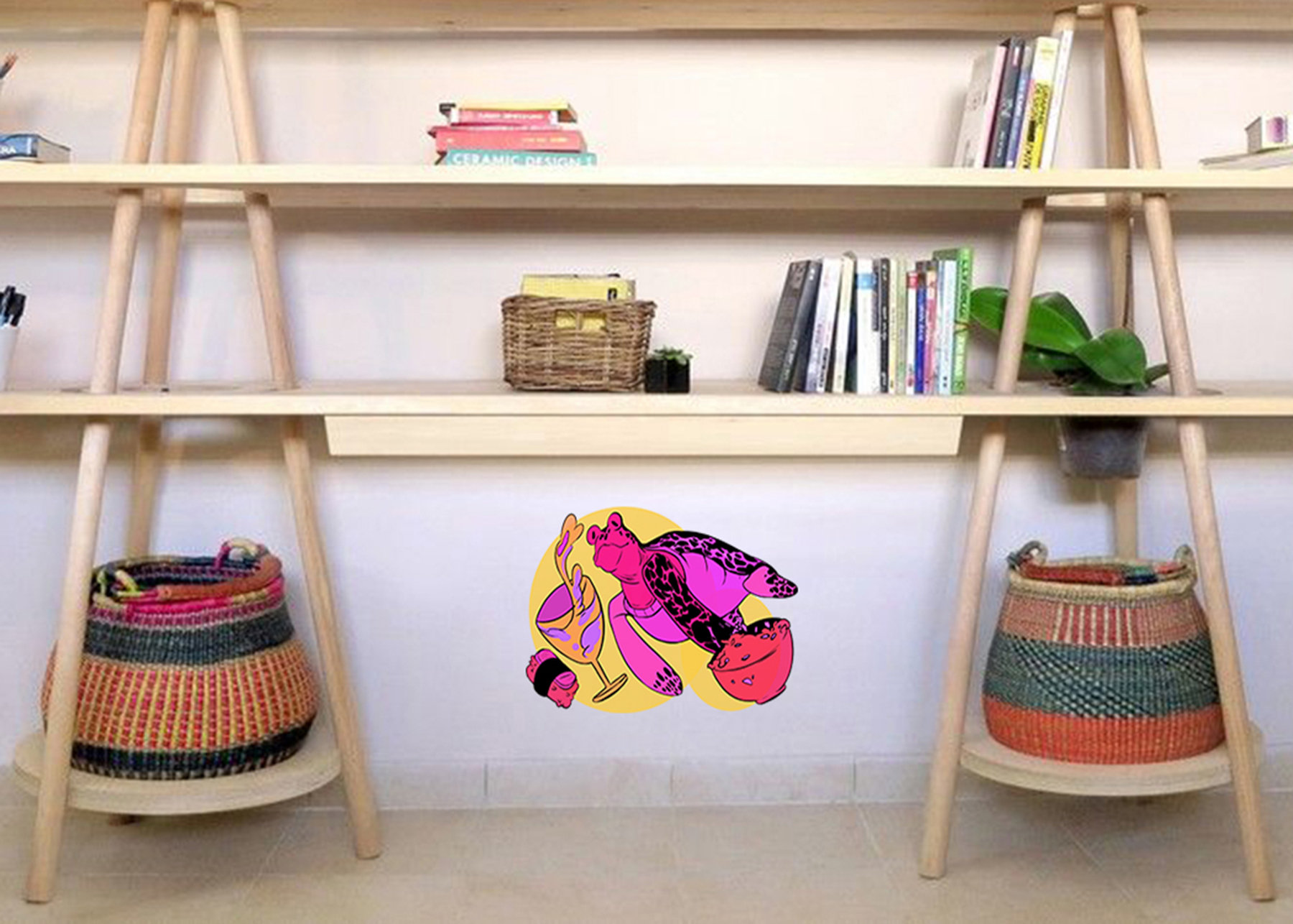 Trinx Turtle Restaurant Sticker, Turtle Restaurant Decal, Turtle Bar ...