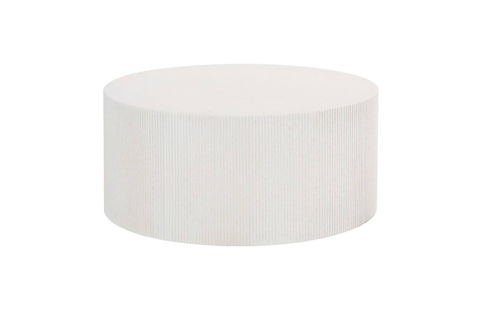 Phillips Collection Groovy Drum Coffee Table in White Stone - Wayfair ...