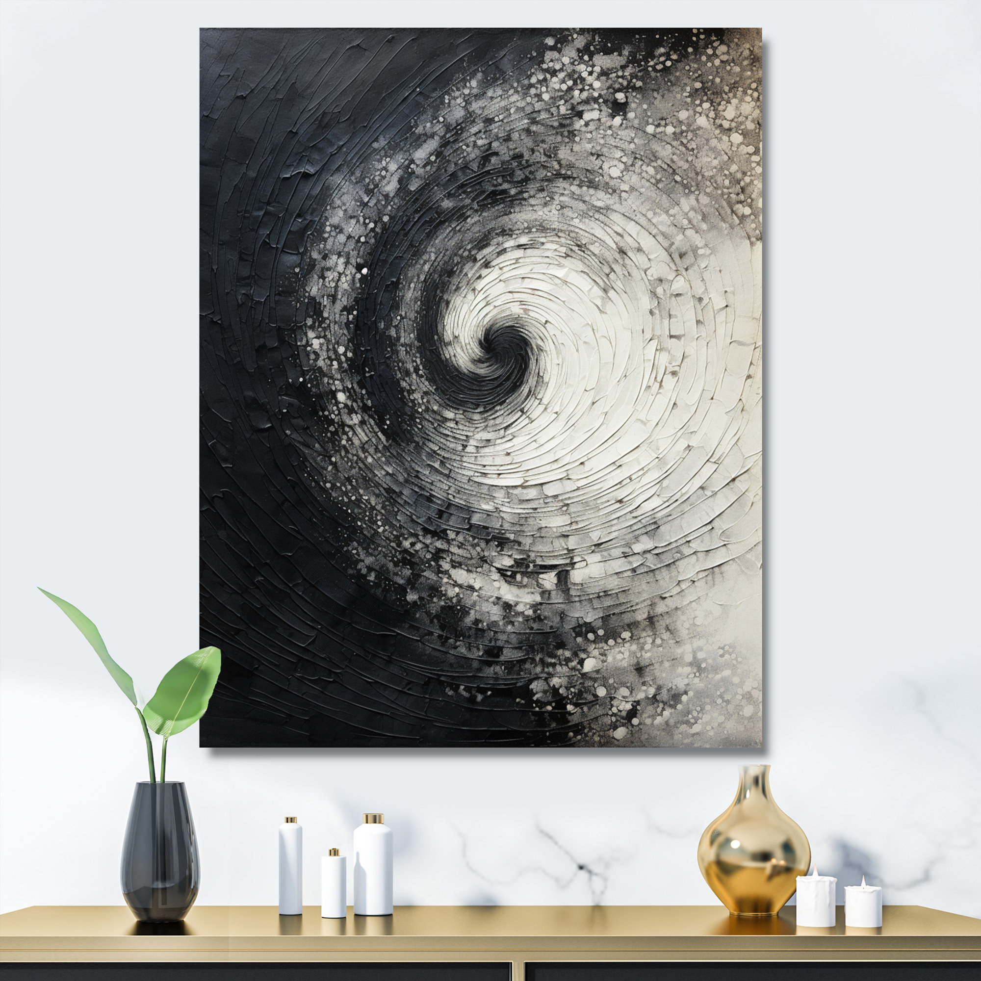 Wrought Studio™ Fariah Printed Spiral On Canvas Print | Wayfair