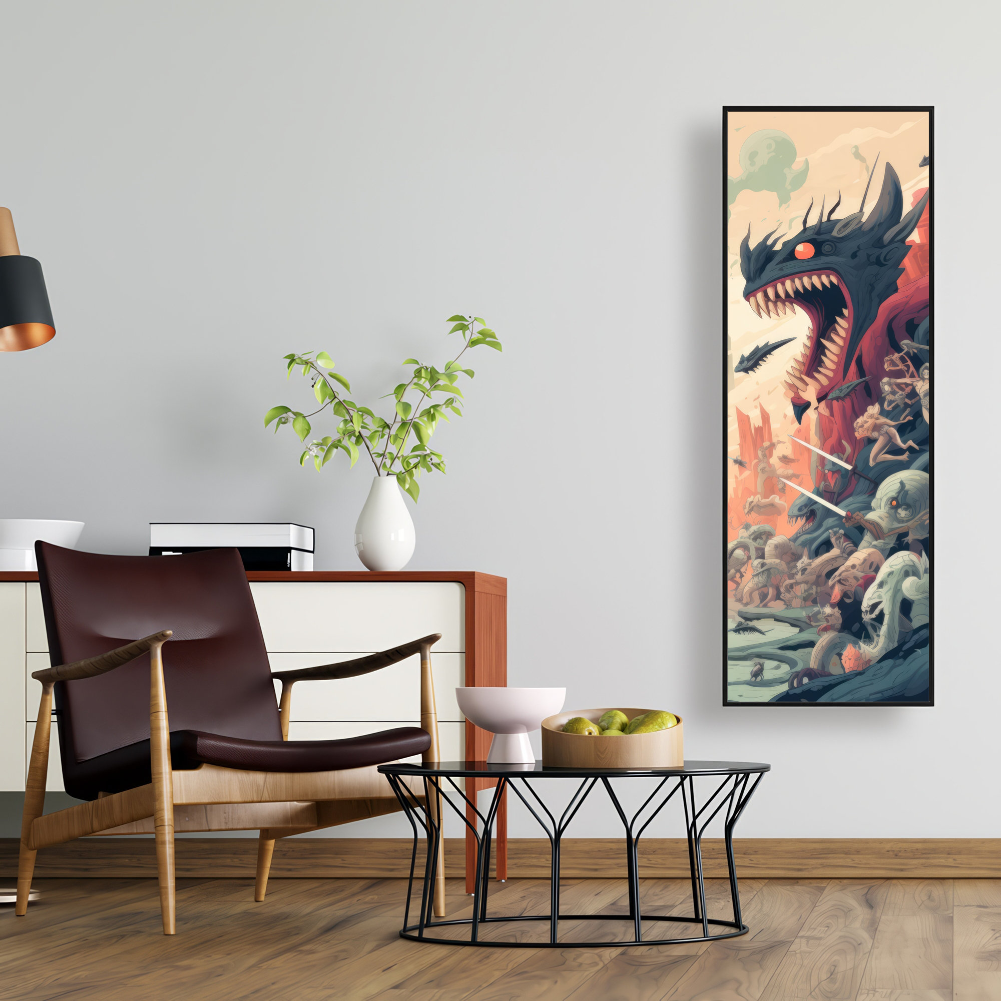 Trinx Ultimate fight Framed canvas | Wayfair