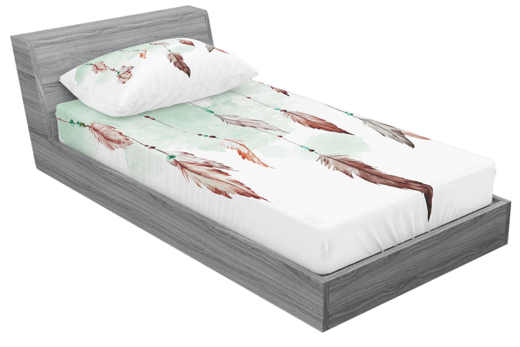 Ambesonne Feather Sheet Set | Wayfair