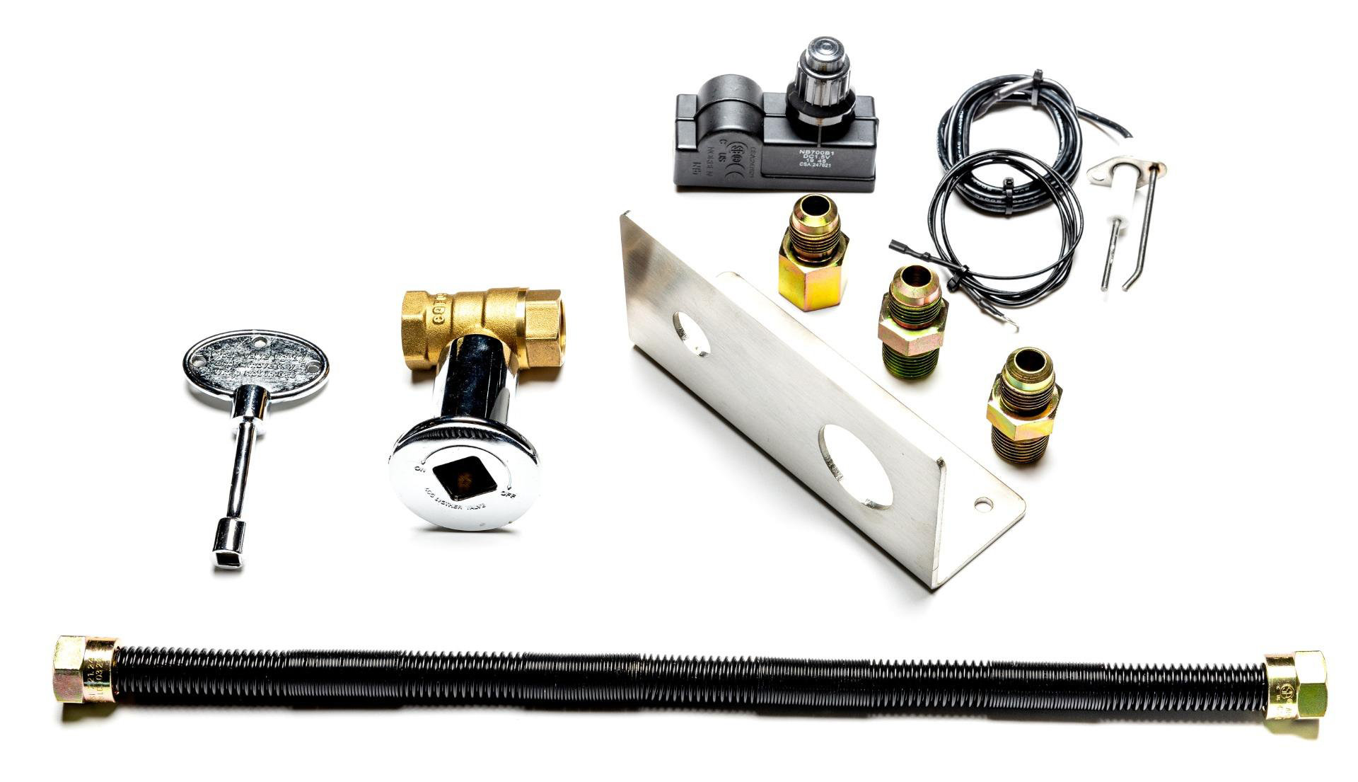 Dreffco Fire Pit Gas Burner Connection Kit- Complete with Spark ...