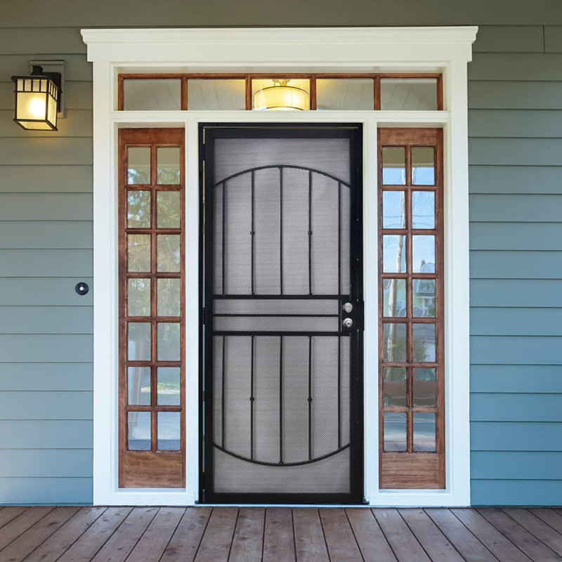 Grisham 36'' x 80'' Iron Screen Doors & Reviews | Wayfair