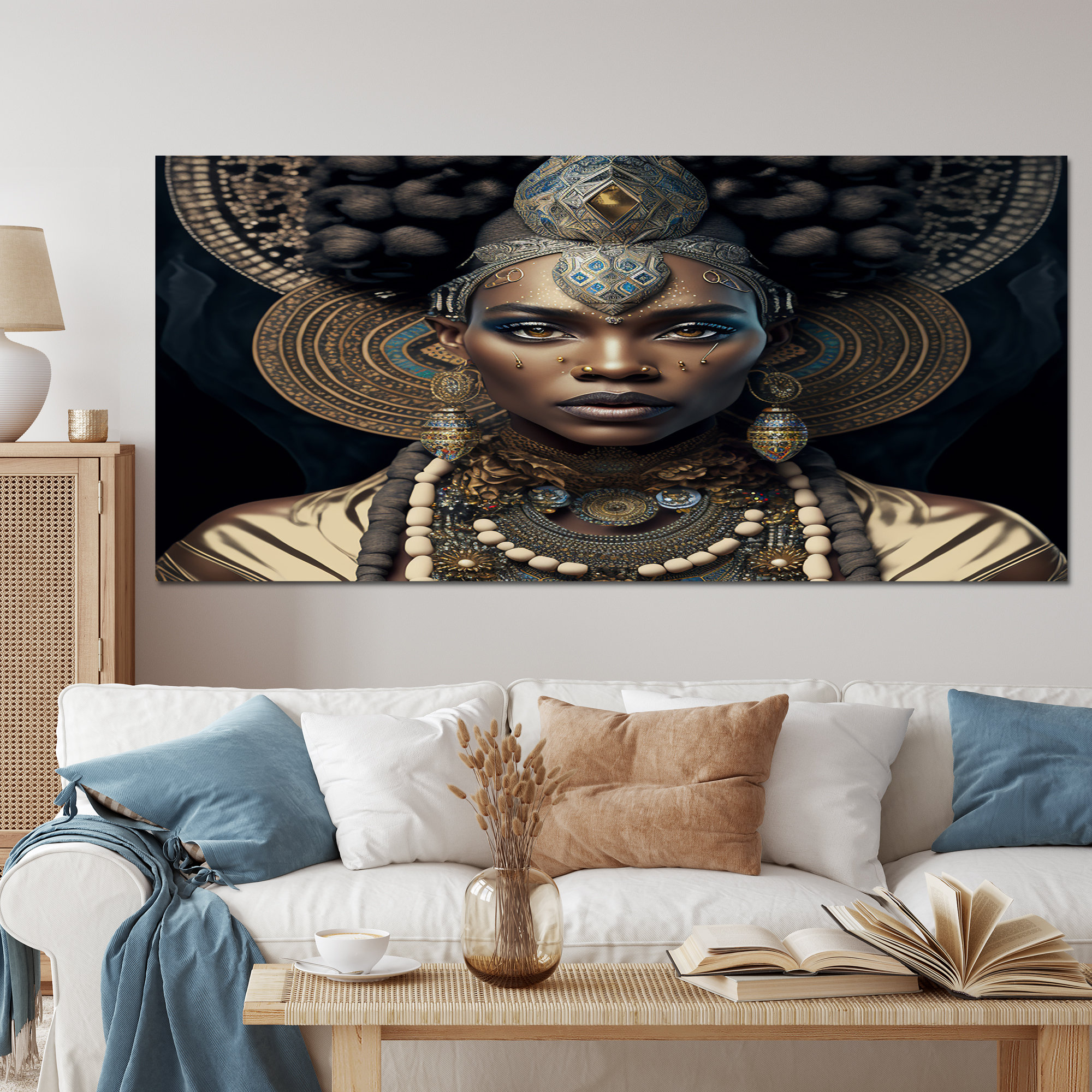 Bungalow Rose Tribal African Woman II - Woman African Wall Art Decor ...