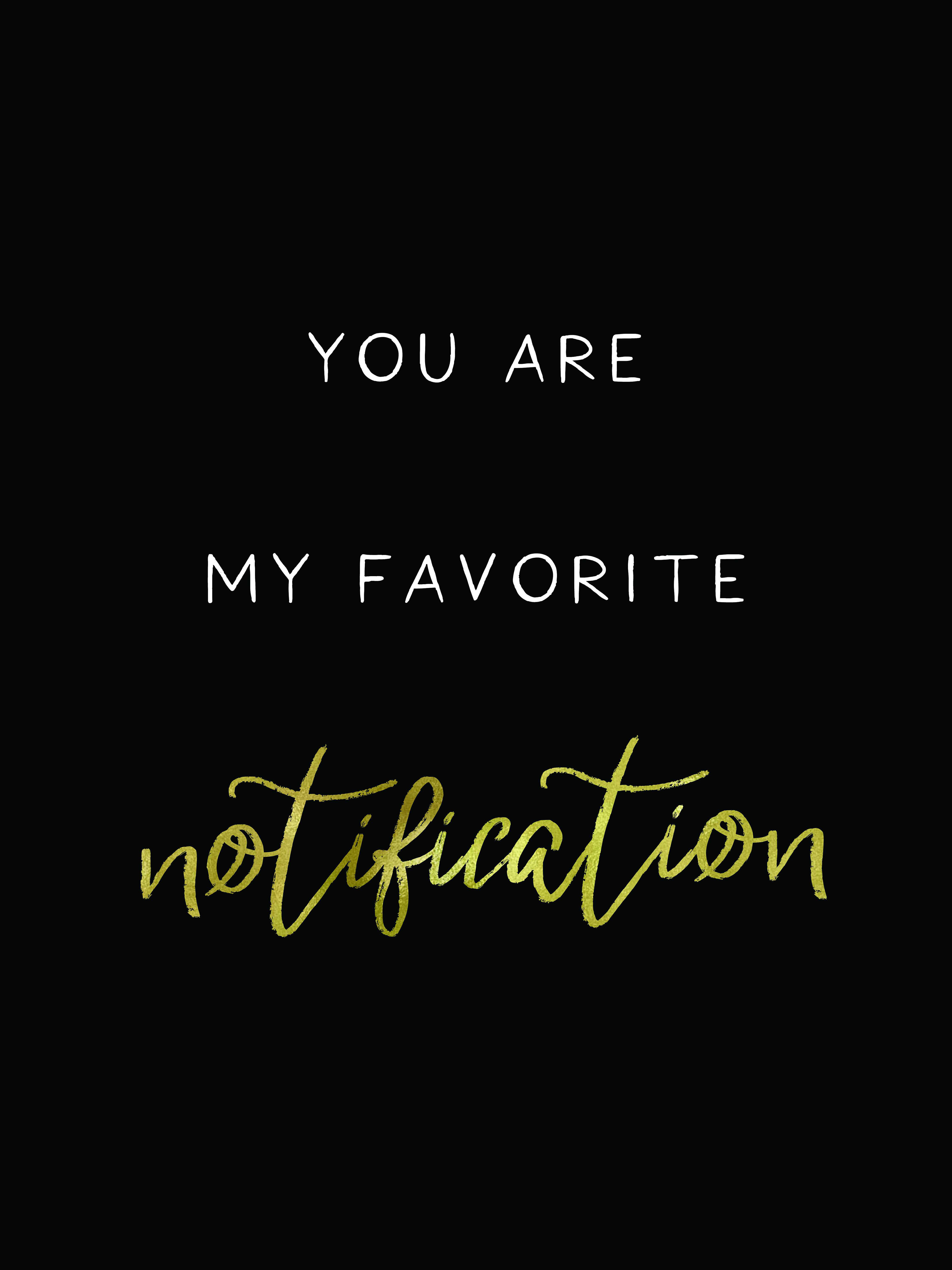 Trinx My Favorite Notification - Wrapped Canvas Print | Wayfair