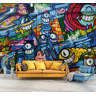 IDEA4WALL Vibrant Graffi Street Paint Colorful Graffiti Paintable Wall ...