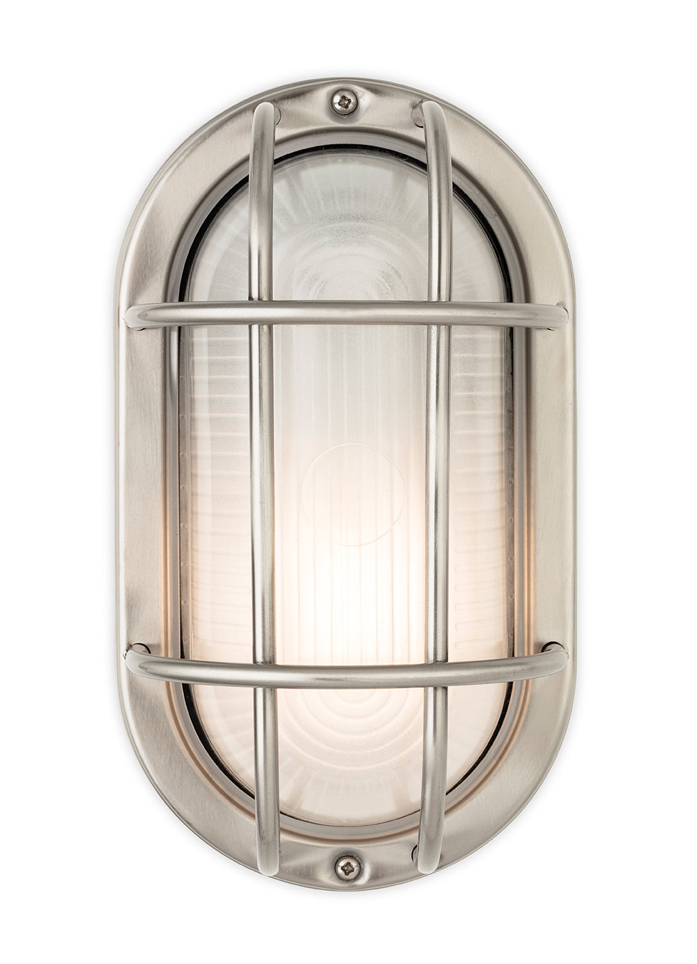 Firstlight 22'' H Frosted Glass Outdoor Bulkhead Light | Wayfair.co.uk