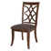 Lark Manor Arri Upholstered Side Chair in Brown and Dark Walnut (Set of ...