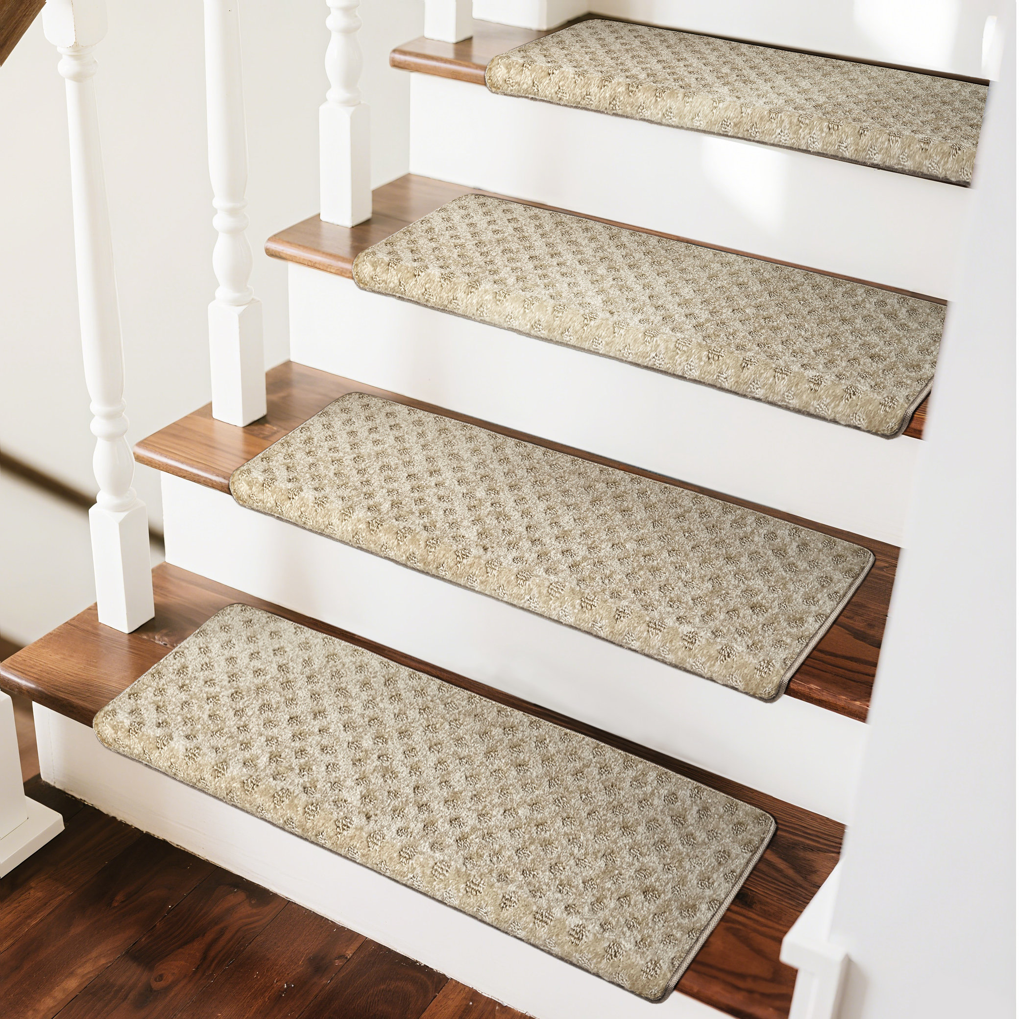 Latitude Run® Bullnosed Non Slip Stair Treads (Set of 14) & Reviews ...