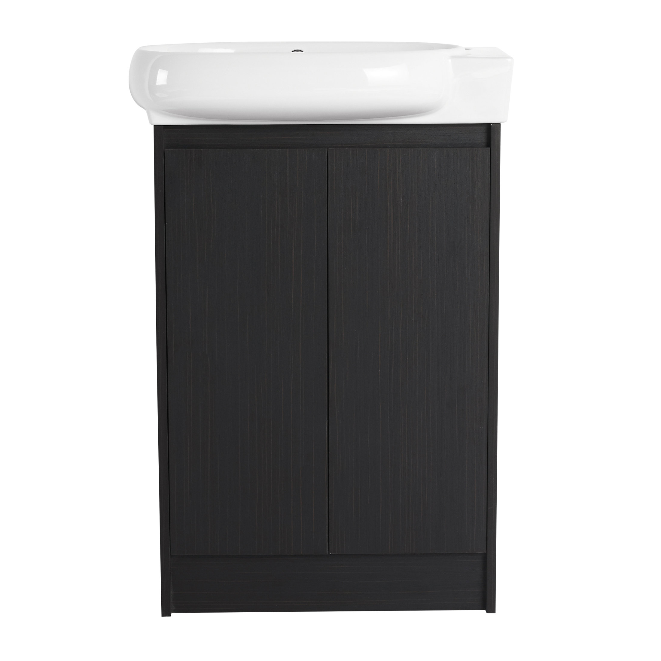 Taroo Clocks 23" Freestanding Bathroom Vanity with Sink, Doors | Wayfair