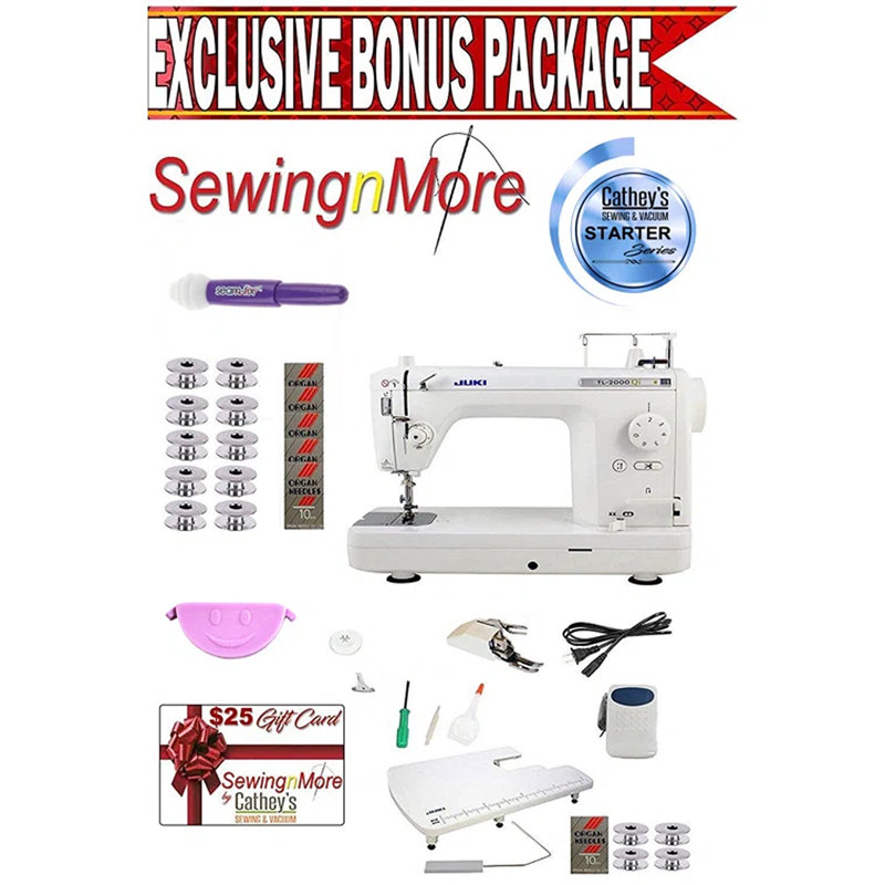 Juki TL-2000Qi Sewing & Quilting Machine w/ Starter Series Sewing ...