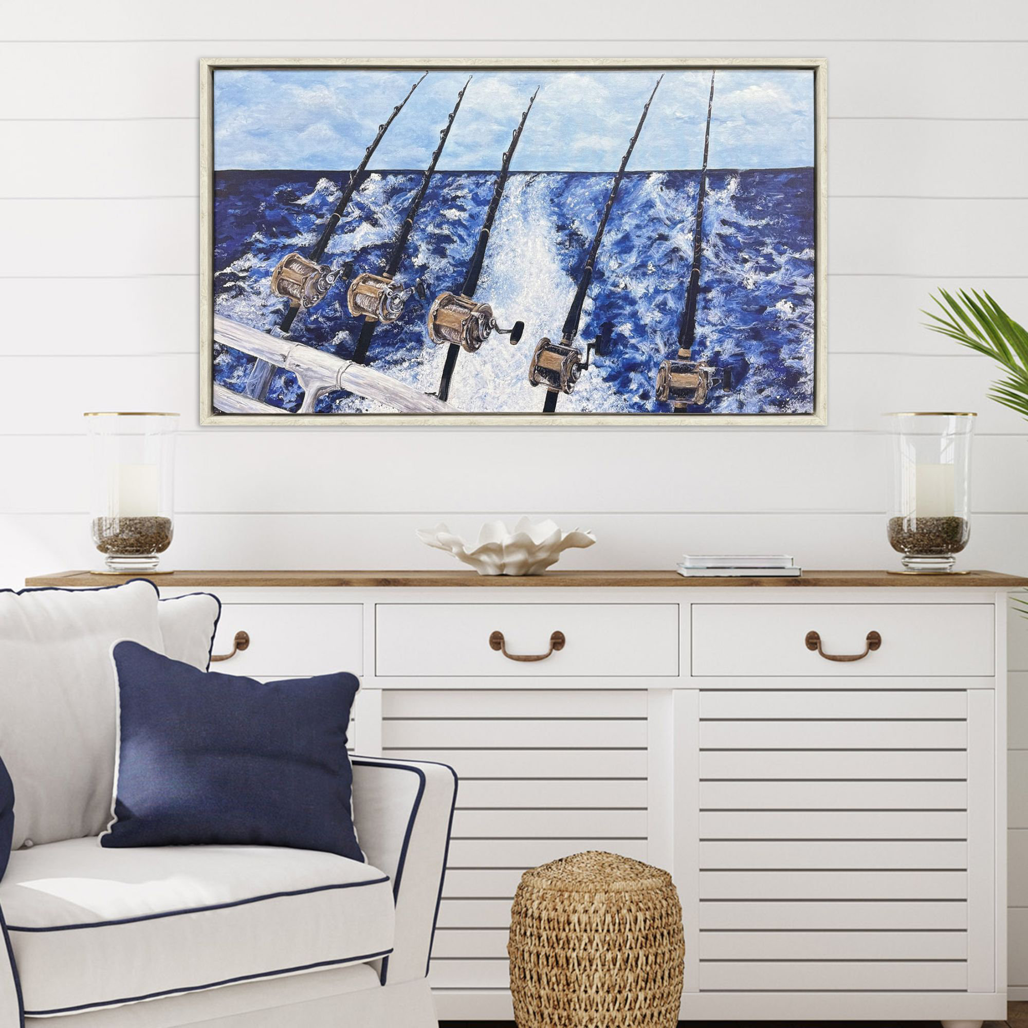Beachcrest Home™ Offshore Reeling Canvas | Wayfair
