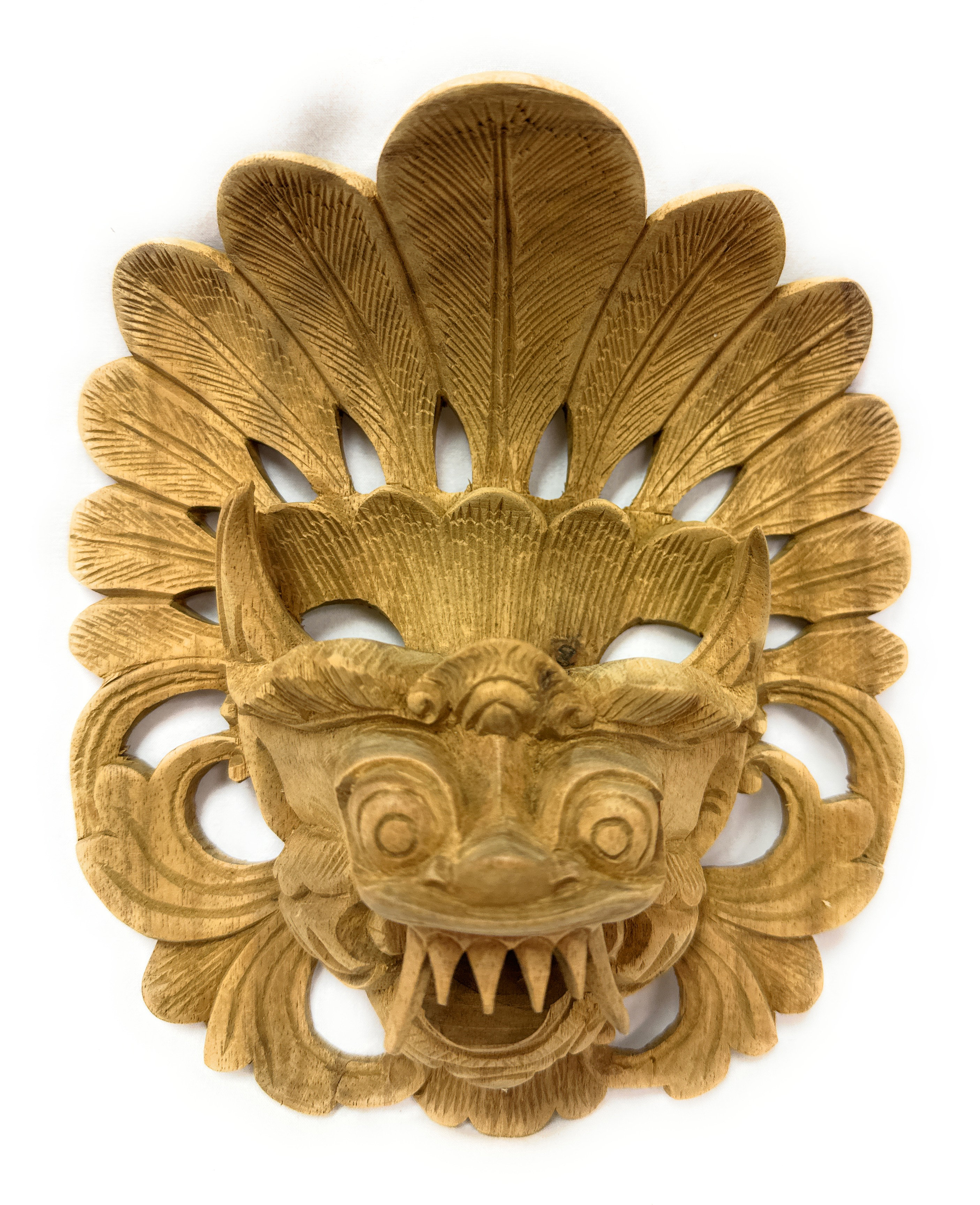 Rosdorf Park Hand Carved Solid Wood Barong Mask 17 Cm | Wayfair