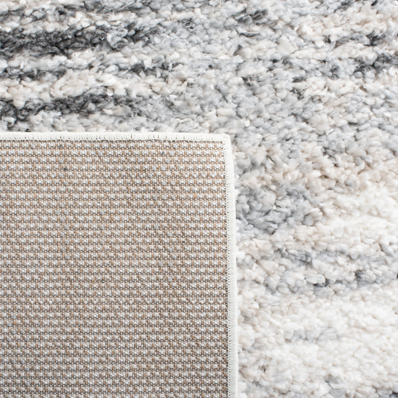 Steelside™ Mena Performance Gray/Ivory Rug | Wayfair