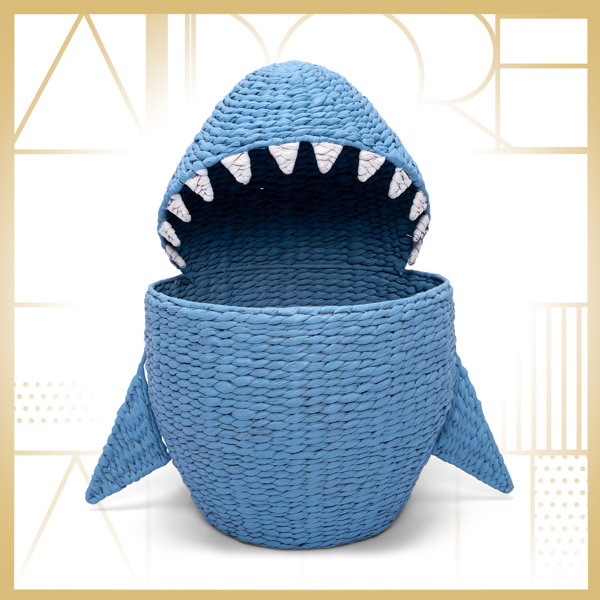 Adore Decor Sharky Laundry Hamper, Child & Pet Safe Toy Basket or Baby ...