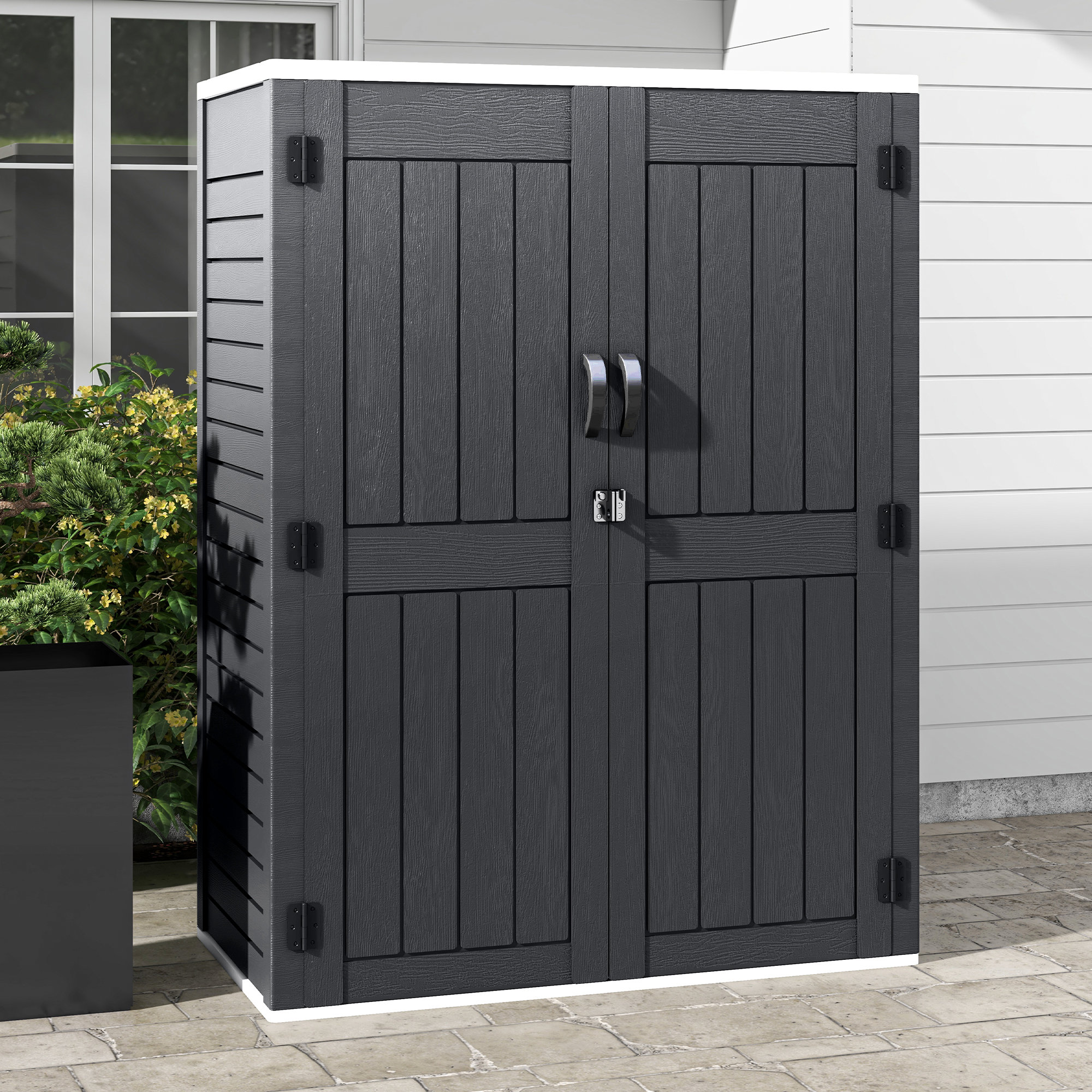 Balconera 5.6 x 2.3 ft Lockable Outdoor Storage Shed - Wayfair Canada
