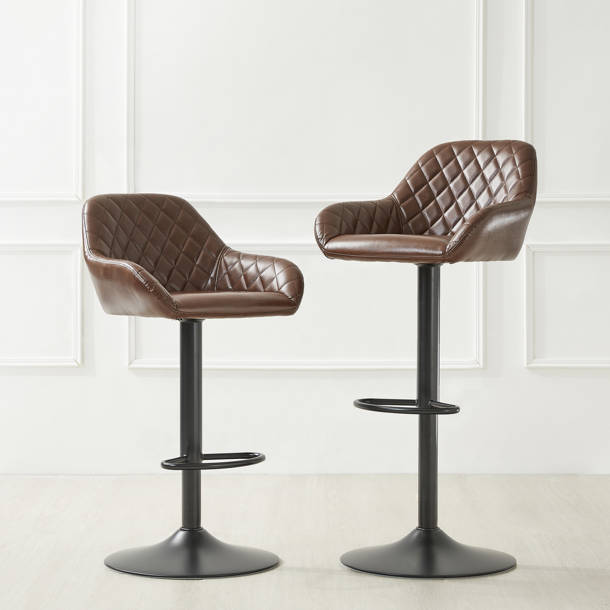 Wade Logan® Azarie Swivel Adjustable Height Stool | Wayfair