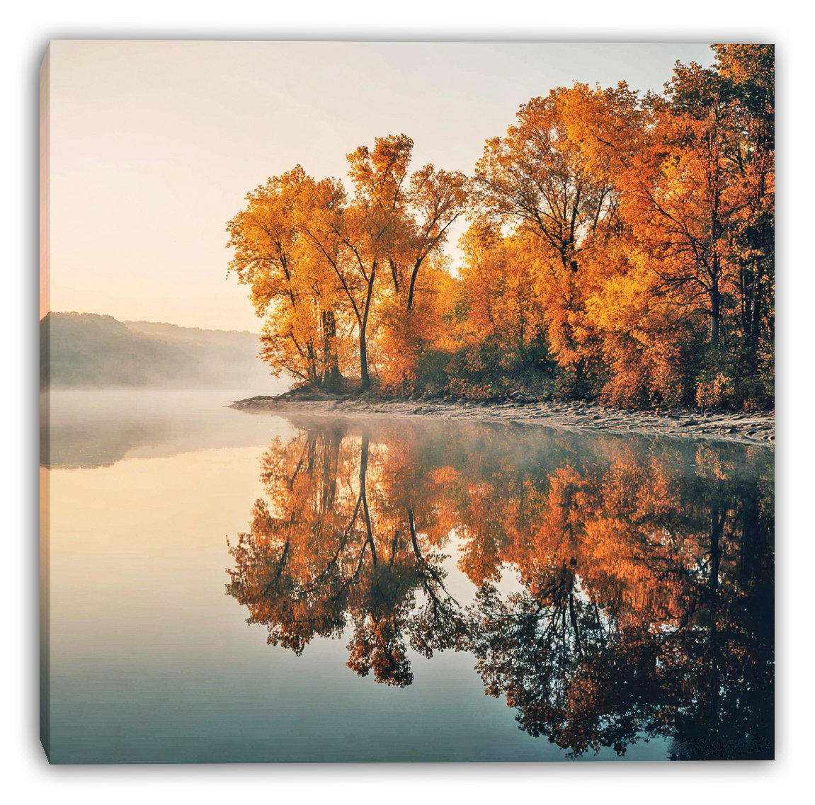 Ophelia & Co. Golden Shoreline Reflections Wrapped Canvas Wall Art ...