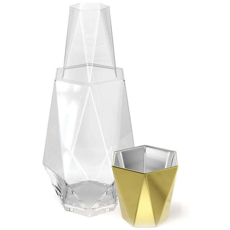 Mercer41 Geometric Gold Carafe Set – 37.18Oz | Wayfair