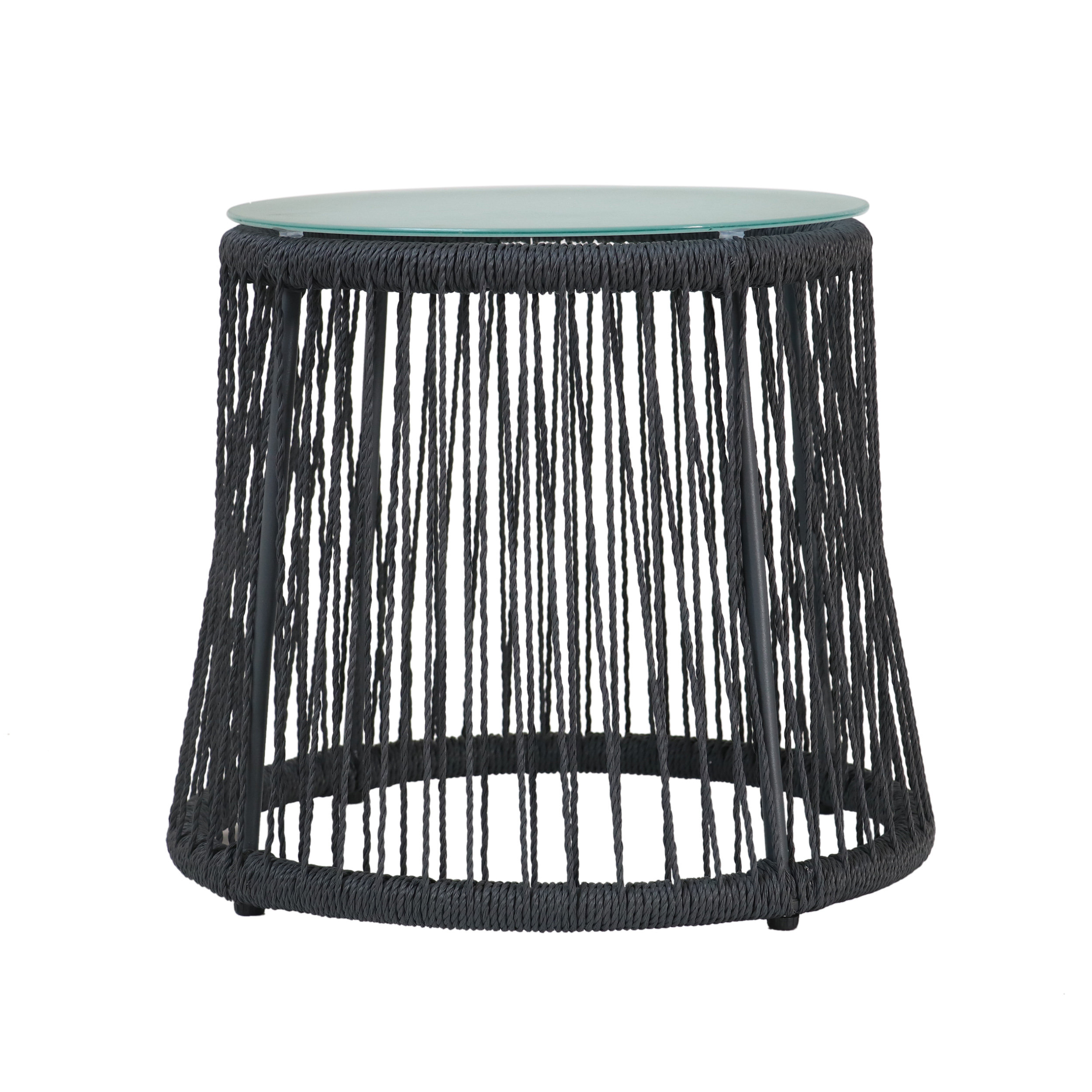 Hokku Designs Woven Rope End Table | Wayfair