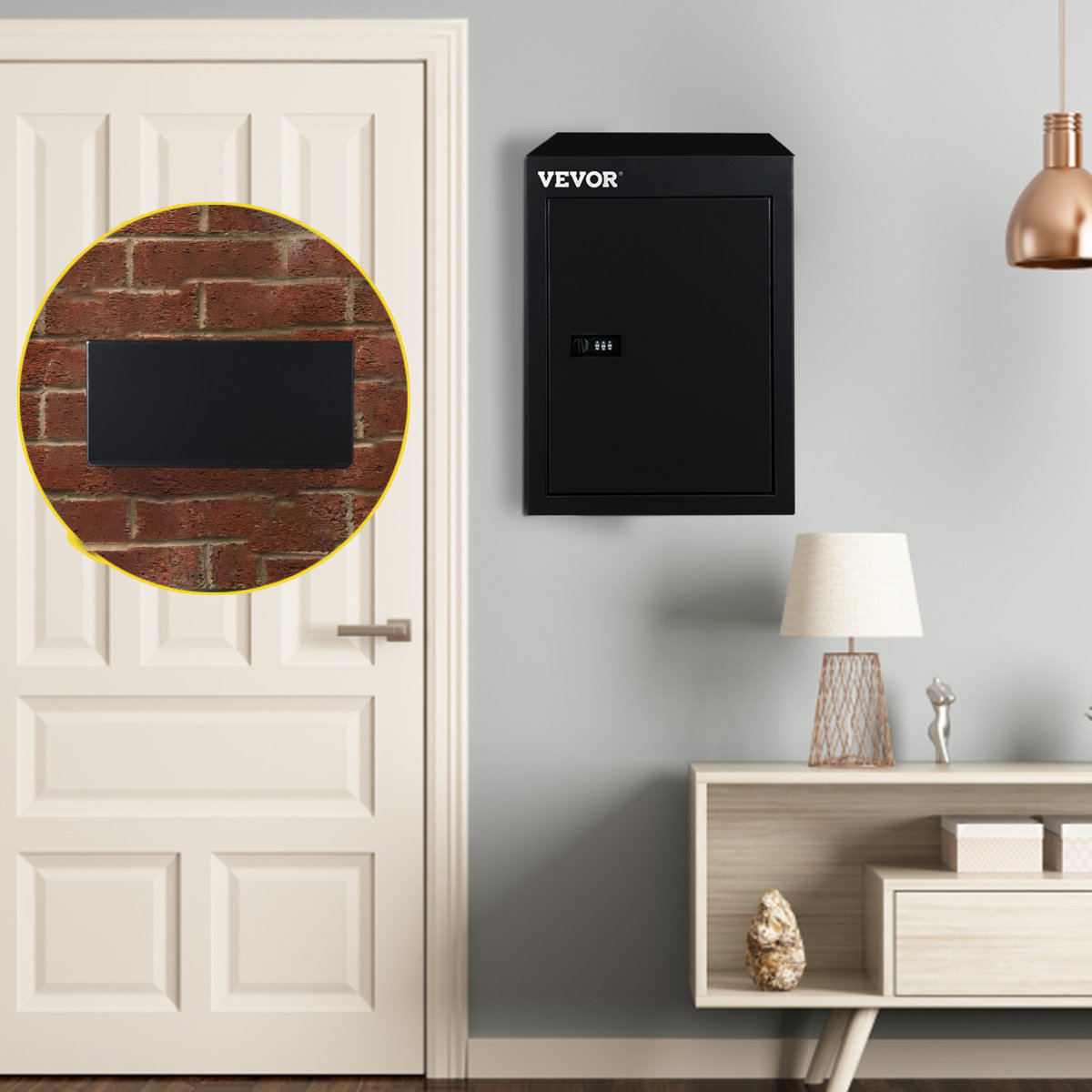 VEVOR Through The Wall Drop Box, 12.5''''X6.3''''X16.9'''' Mail Drop ...