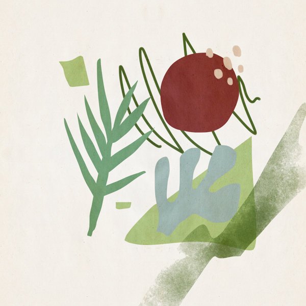 Rosalind Wheeler Grassland I by Melissa Wang - Wrapped Canvas Painting ...