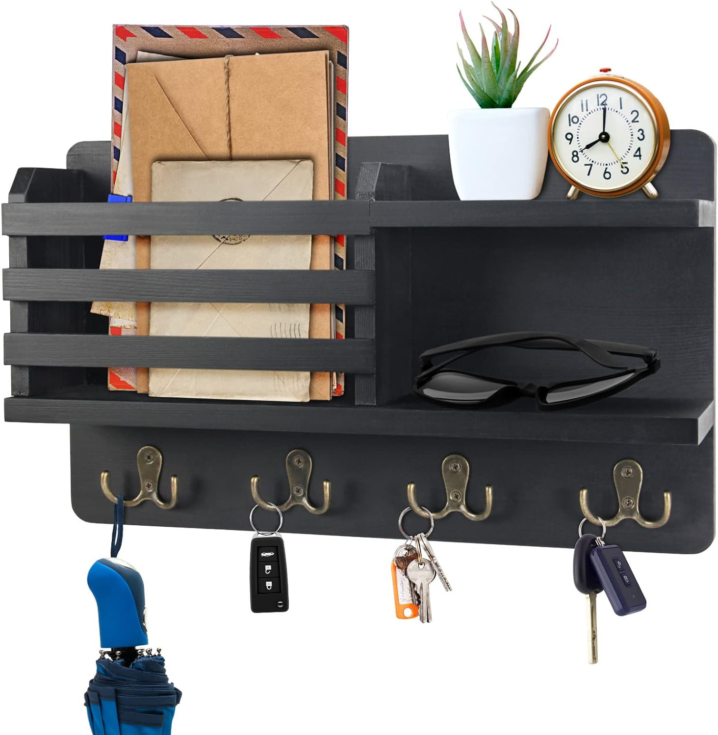 Belleze Wall Key Organizer With Mail Storage - Wayfair Canada