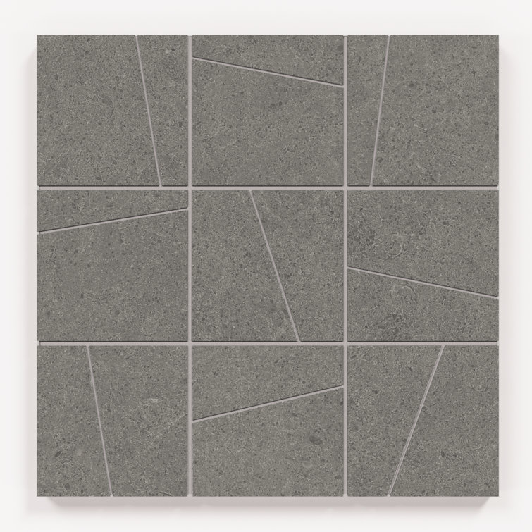 Pixl Artistic Freedom Random Angle Porcelain Stone Look Tile Mosaic ...
