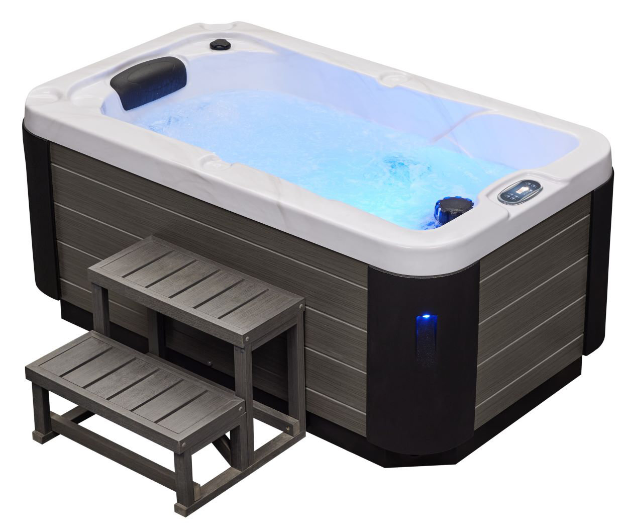 Luxury Spas 240 Volt 1 Person Solo - Person 17 - Jet Acrylic Rectangle ...