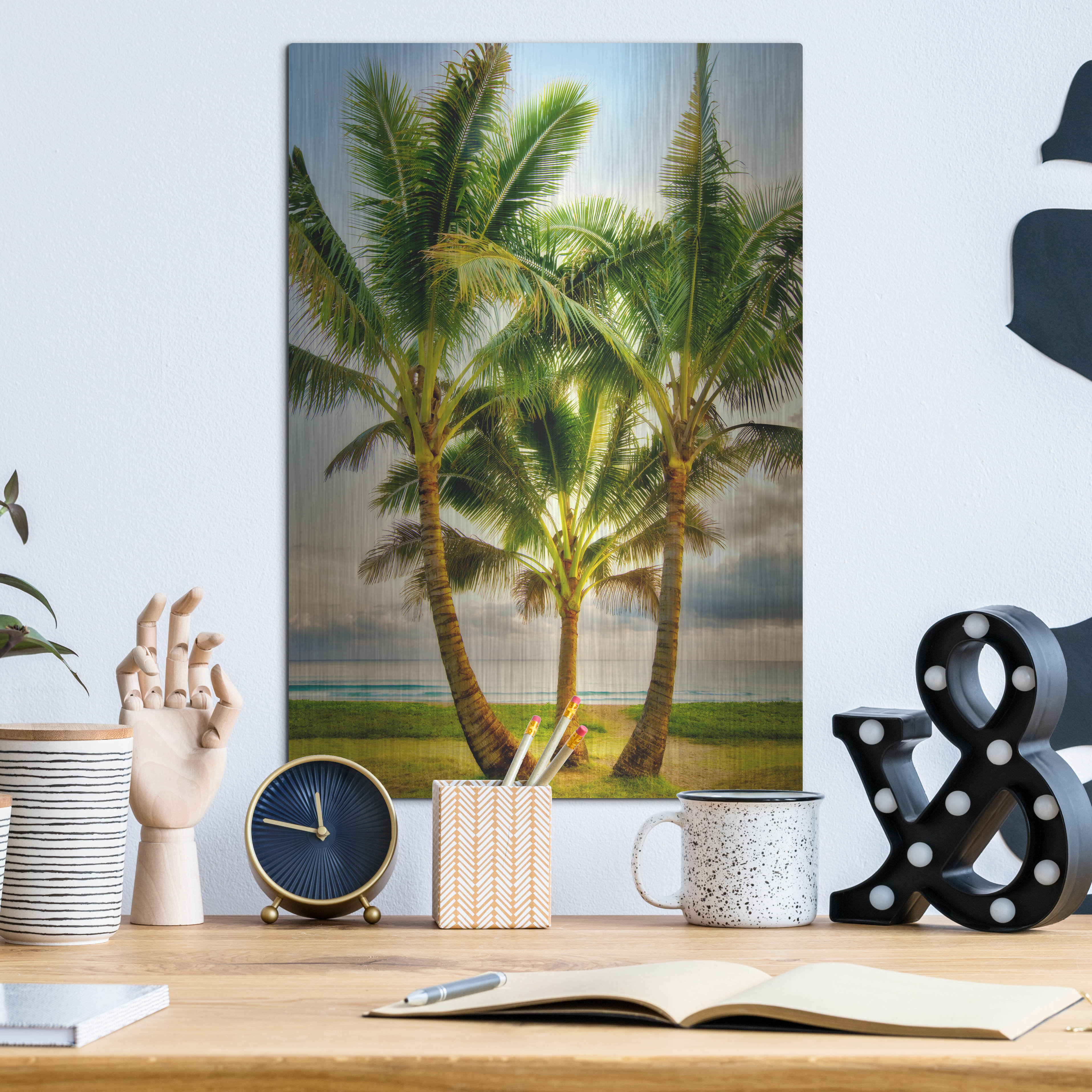 Bay Isle Home™ " Triple Palm " by Dennis Frates | Wayfair