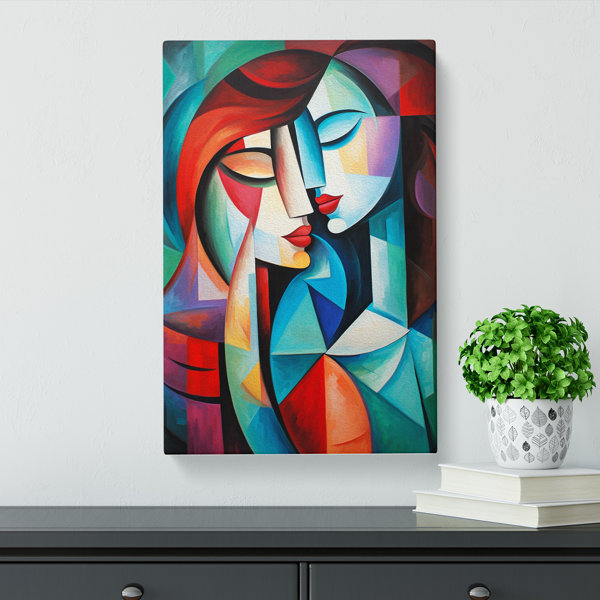 Metro Lane Two Women In Love Cubism No.2 - Art Prints | Wayfair.co.uk
