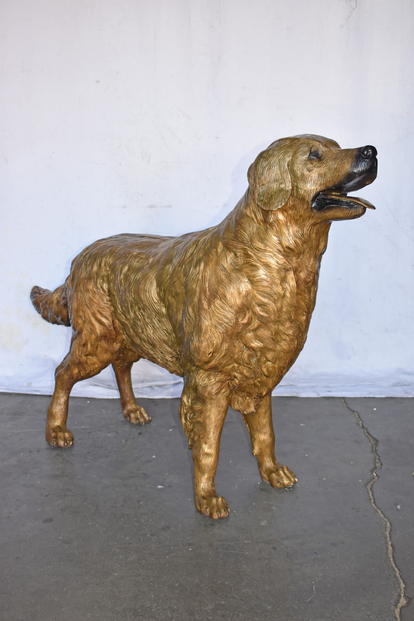 NIFAO Labrador Retriever Dog Bronze Statue Light Color Finish - Size ...