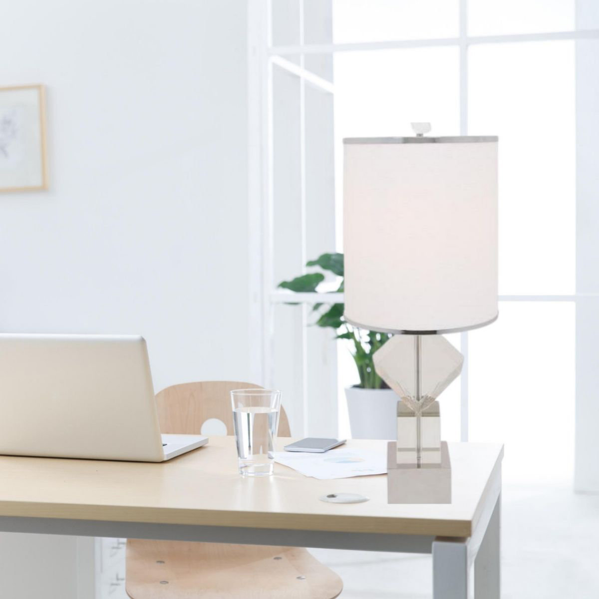 Orren Ellis RENITH Crystal Cubes USB Table Lamp - Wayfair Canada