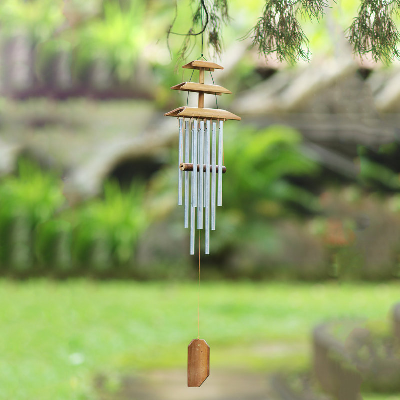 Arlmont & Co. Lages Balinese Temple Wind Chime | Wayfair