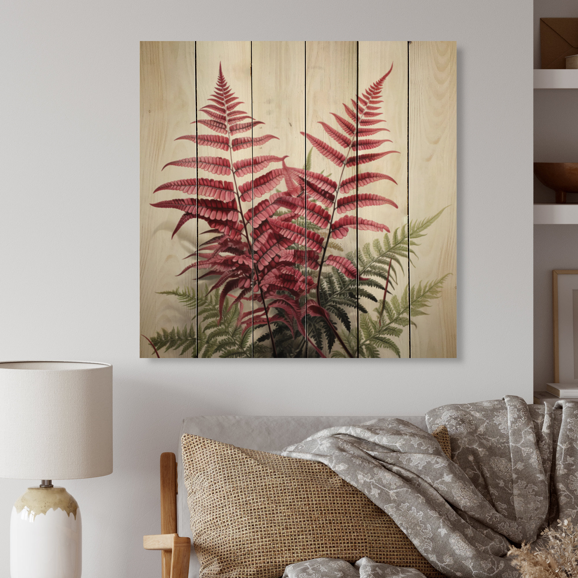 Bay Isle Home™ Bromberg Ferns Ruby Essence I - Wayfair Canada