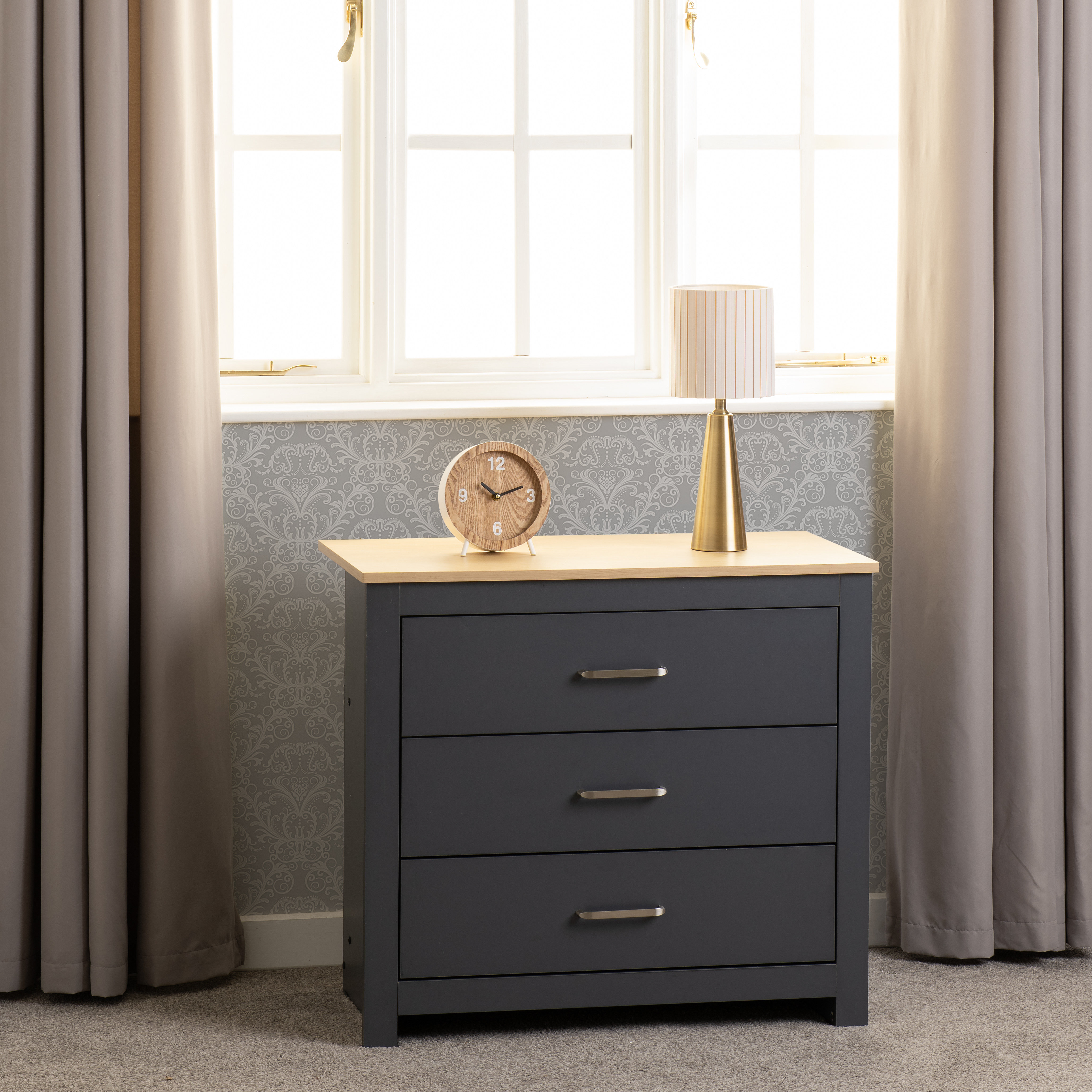 Marlow Home Co. Henryville 3 - Drawer Chest of Drawers | Wayfair.co.uk