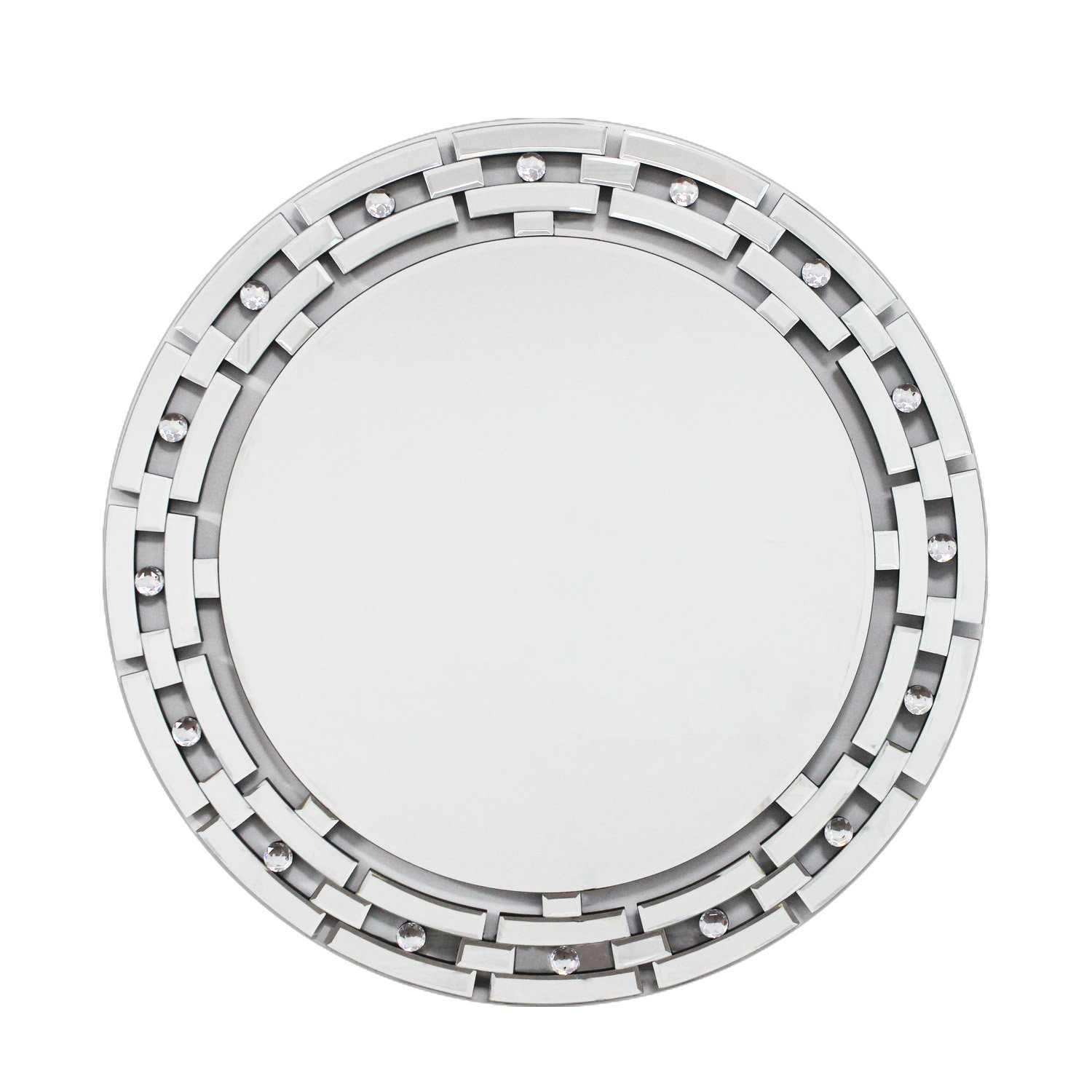 Mercer41 Quinntin Round Glass Wall Mirror | Wayfair