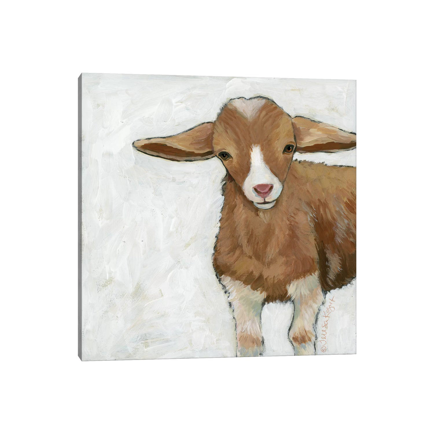 East Urban Home Tilly Goat by Teresa Kogut - Wrapped Canvas Painting ...