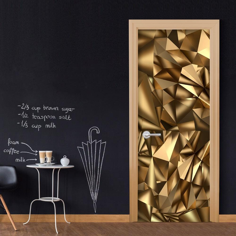 Fly Trend King, LLC Wallpaper - Door Photo - Golden Geometry I | Wayfair