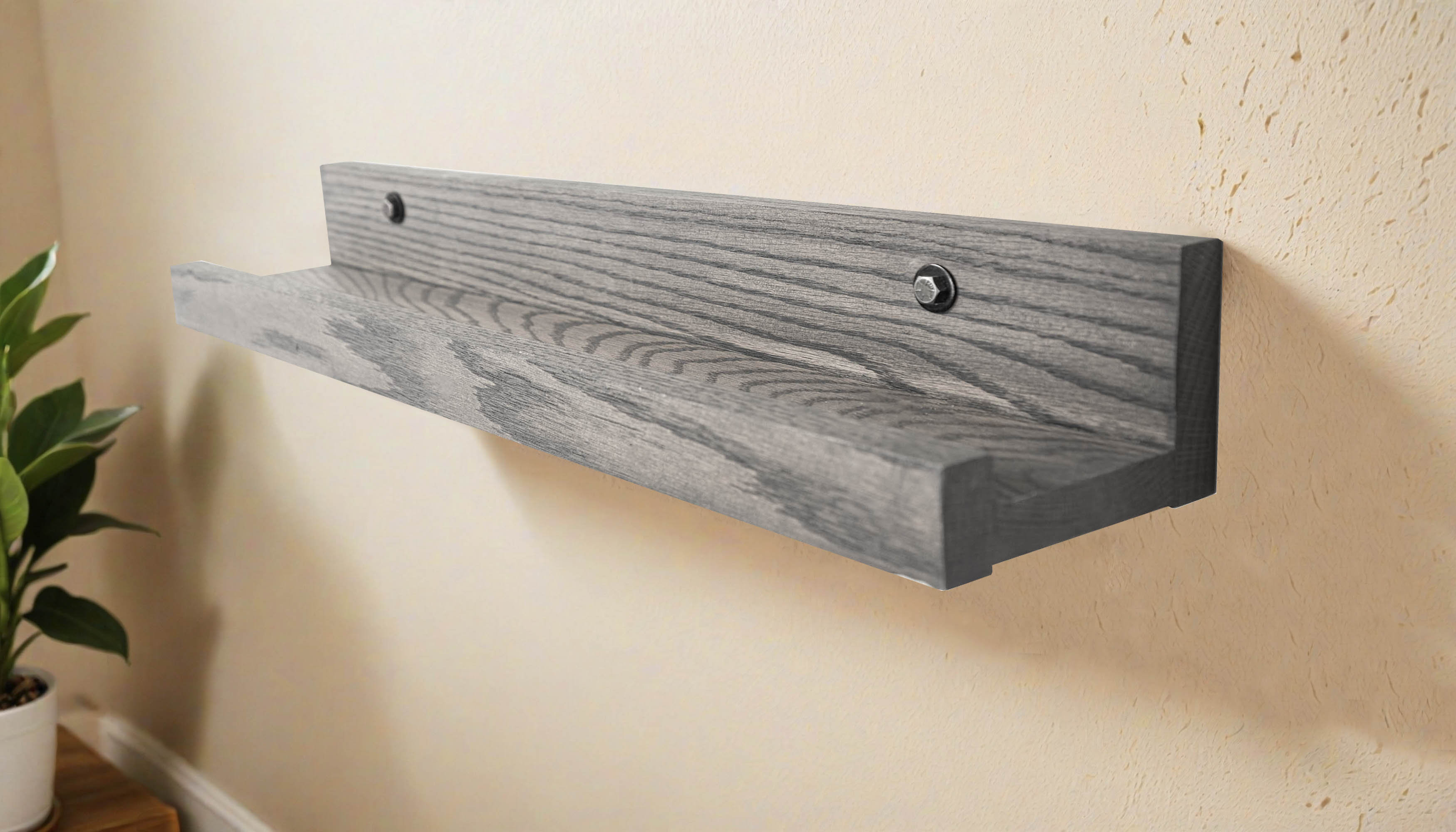 Latitude Run® Rayne Small Solid Oak 3 Piece Lipped Shelves | Wayfair