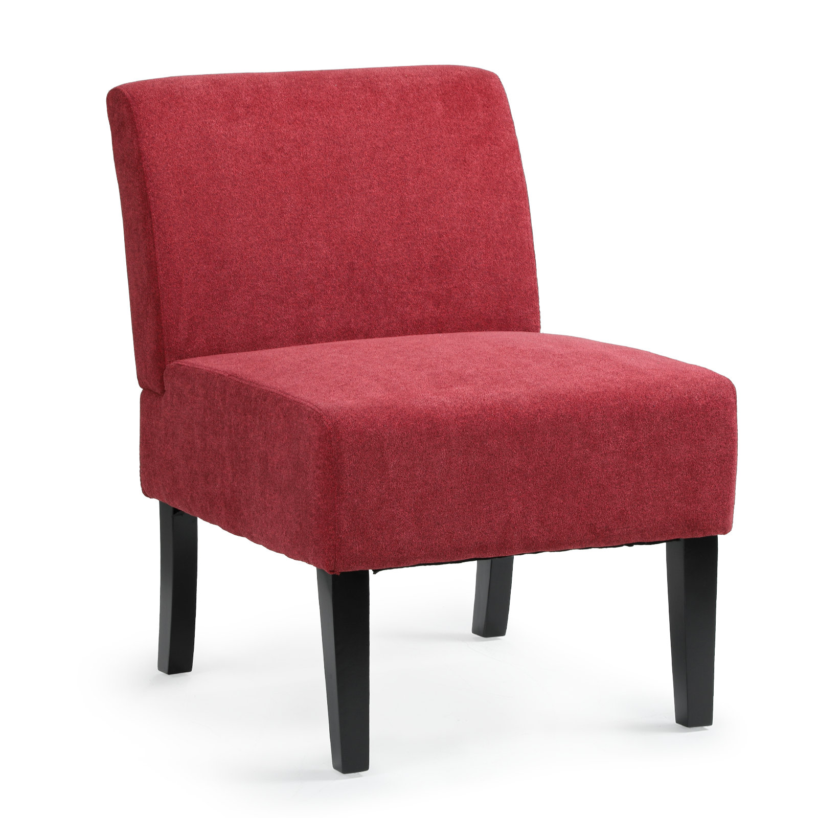 Ebern Designs Upholstered Armless Accent Chair, Modern Modern Slipper ...