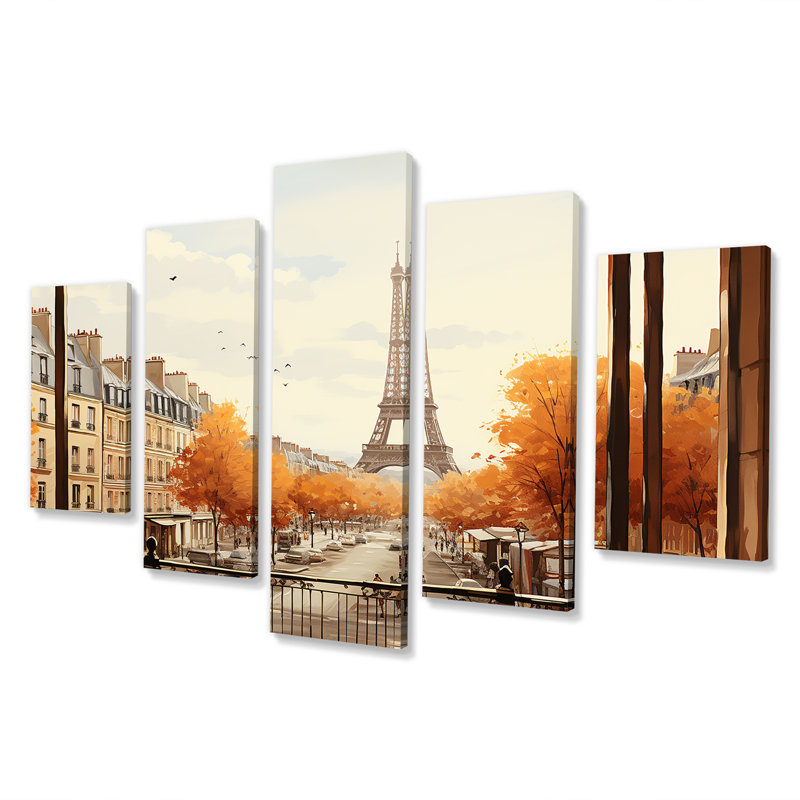 Lark Manor™ Rustic Eiffel Tower Paris Window View III - Paris ...