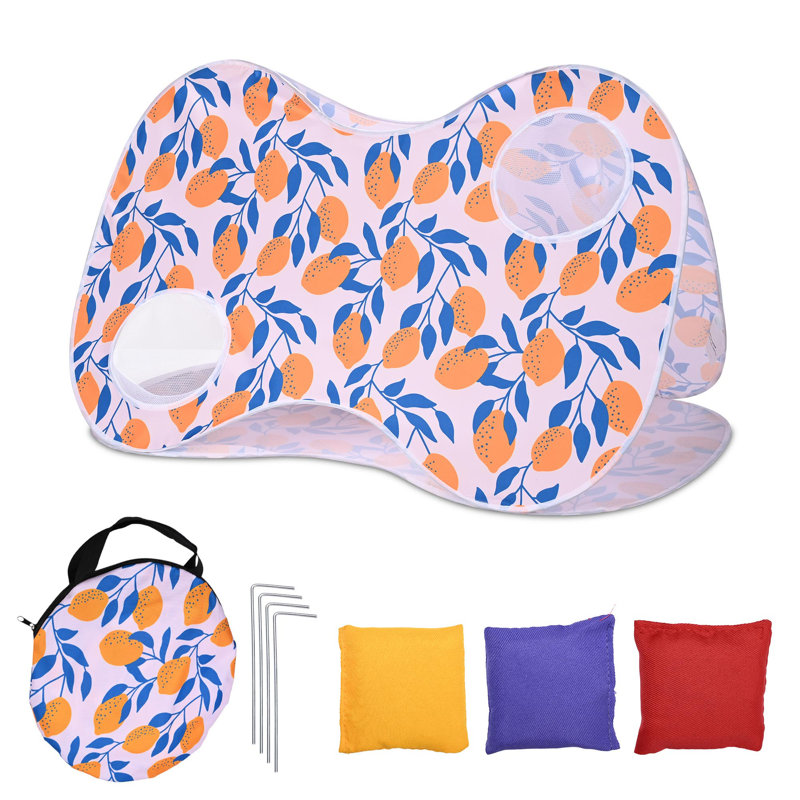 LAGarden Foldable Bean Bag Toss Game Toy Portable Cornhole Board ...