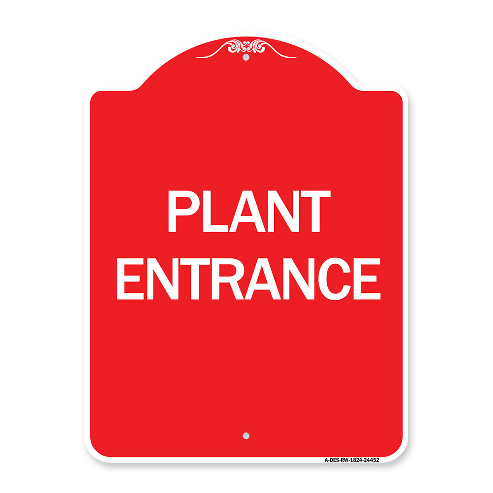 Signmission Designer Series Sign - Plant Entrance/24452 | Wayfair